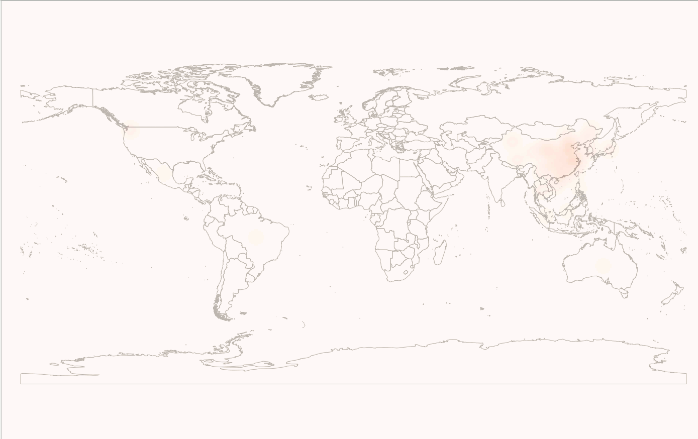 Coronavirus (COVID-19): Showing the spread through density mapping